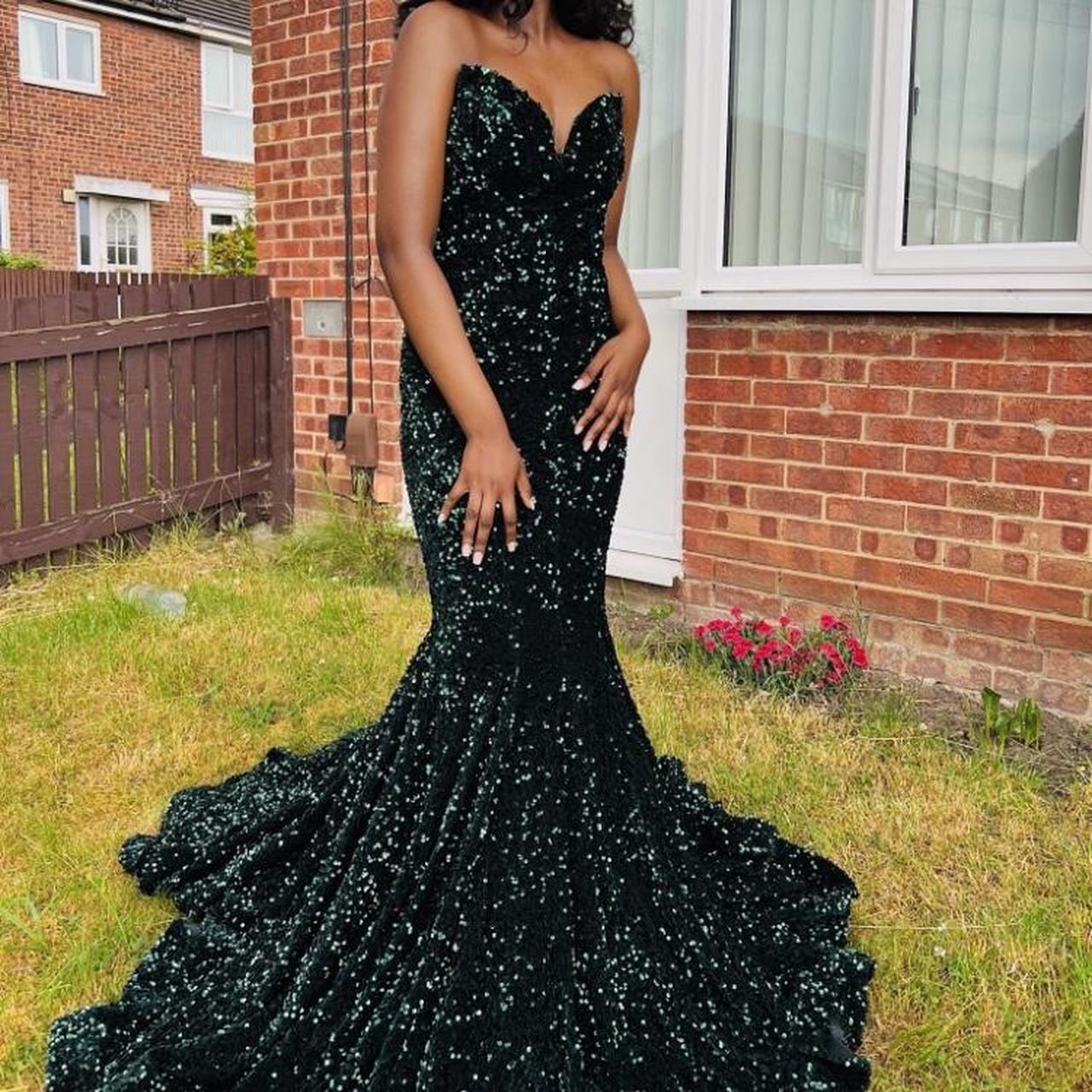 Emerald green prom dress From Portia and Scarlett... - Depop