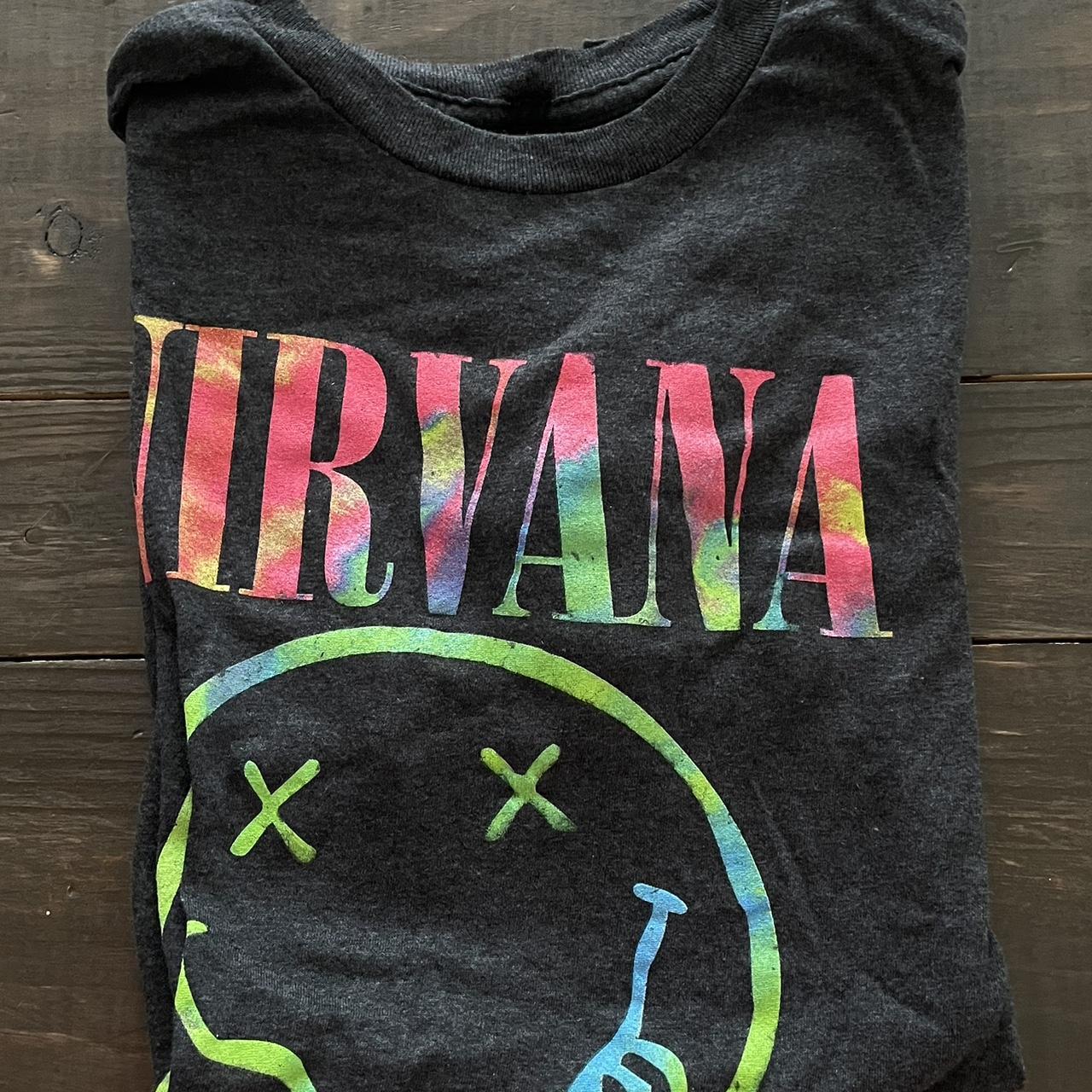 Colorful Nirvana graphic tee - Depop
