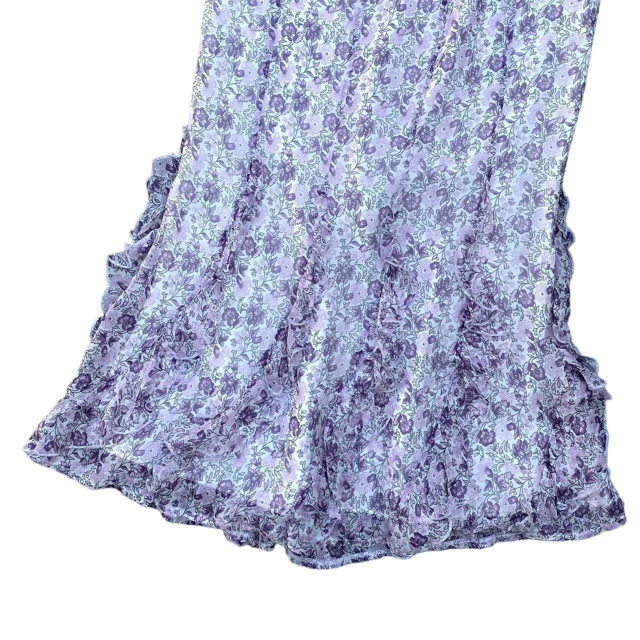 Principles Women's Purple and Burgundy Skirt | Depop