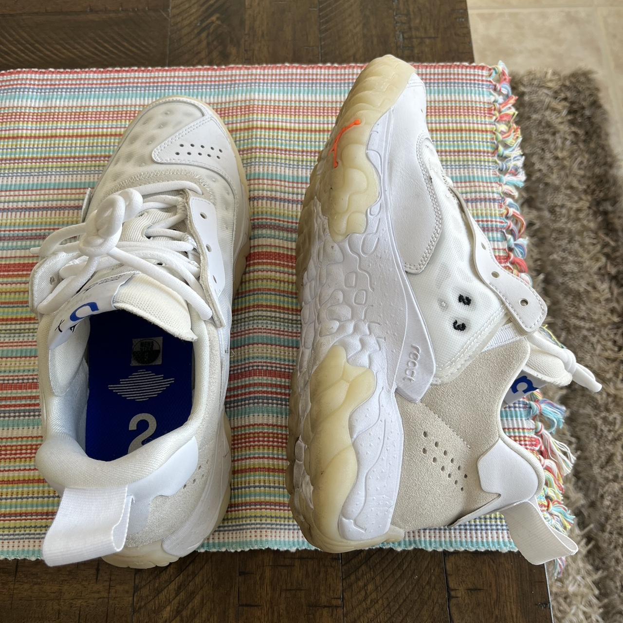 air jordan delta 2s size mens 9 white black sail... - Depop