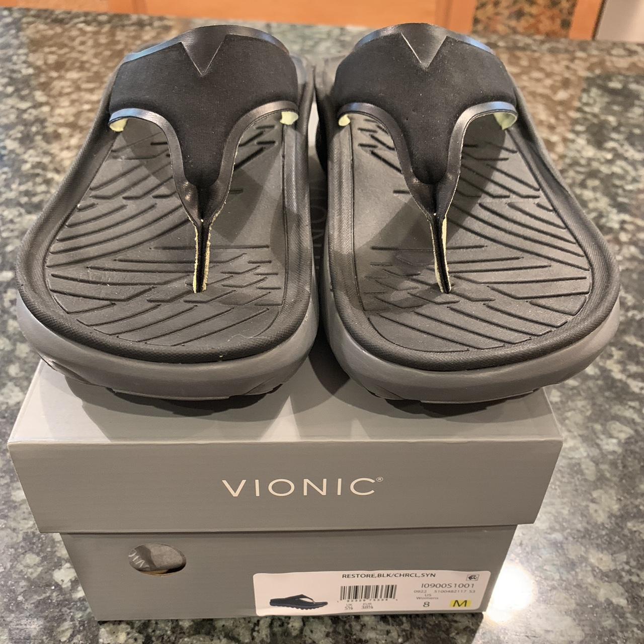 Vionic size 8 medium black. Brand new never worn... - Depop