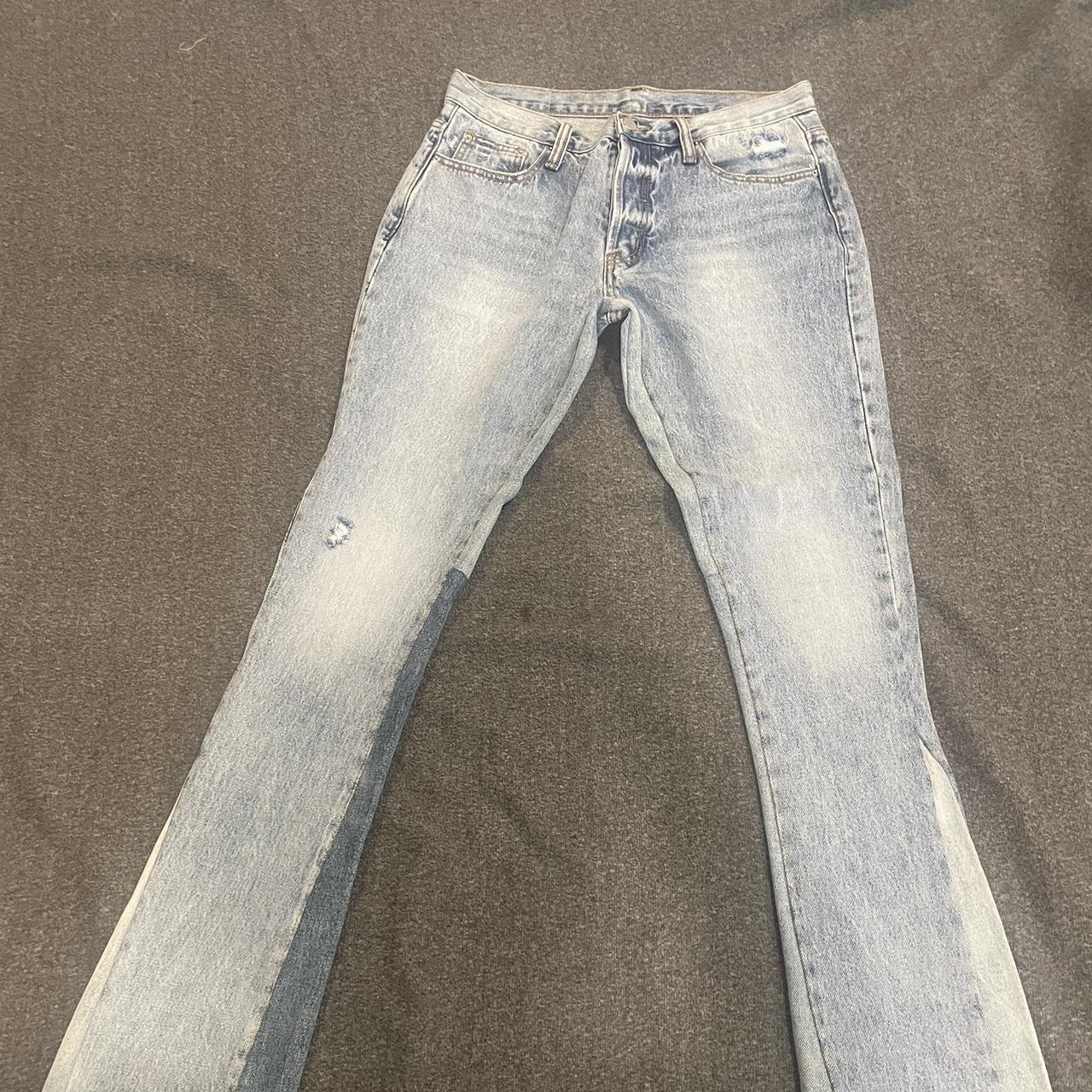 MNML Flare Leg Denim Size 30. Never worn #mnml #new... - Depop