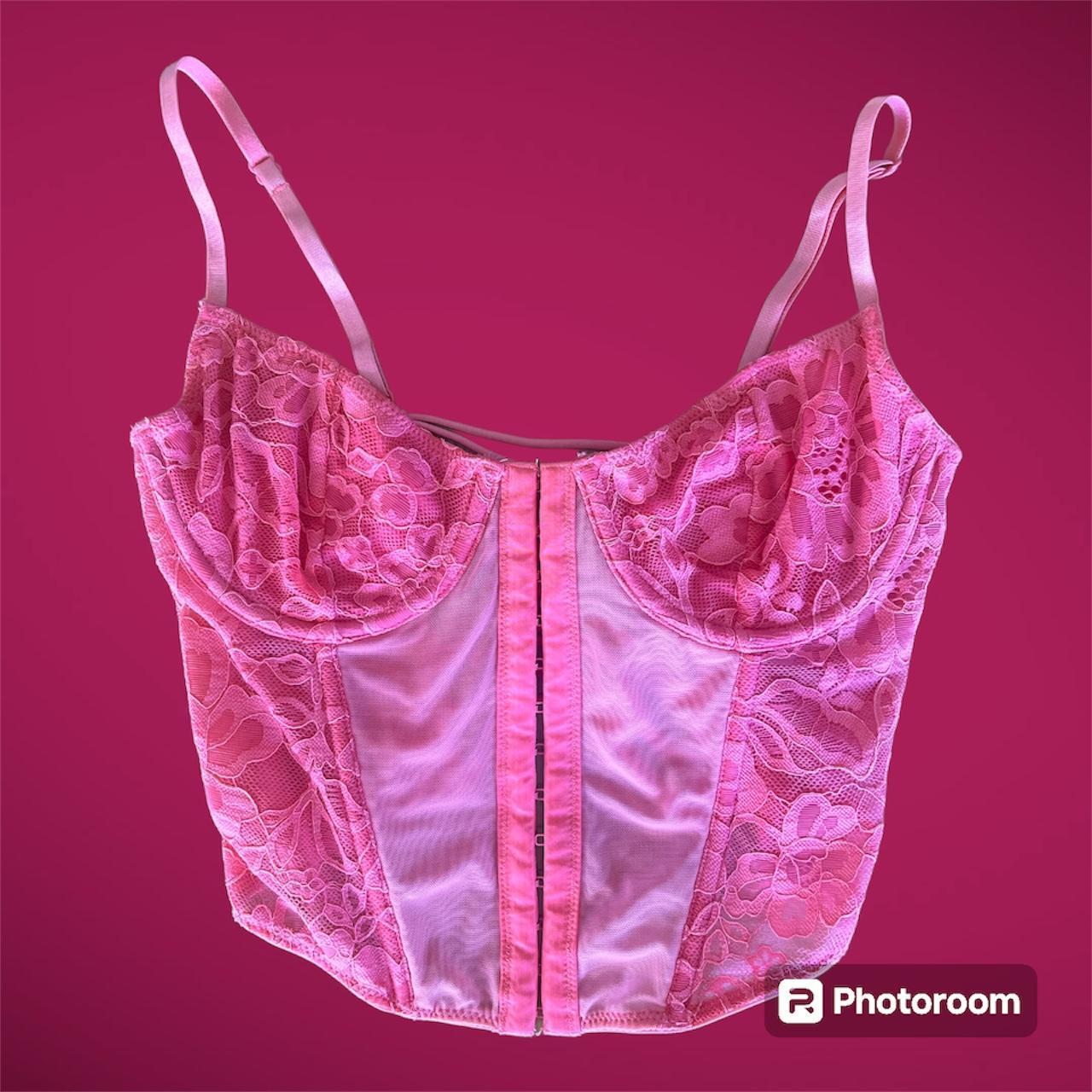 Glassons pink corset top! Insanely flattering and... - Depop