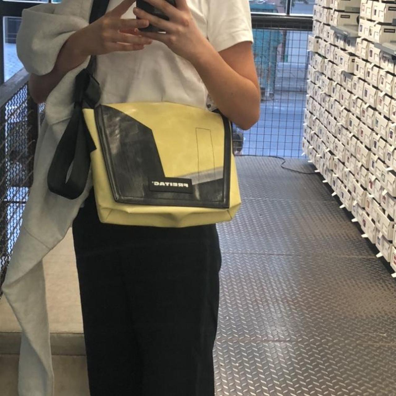 Freitag bag yellow and black Purchased in Germany - Depop