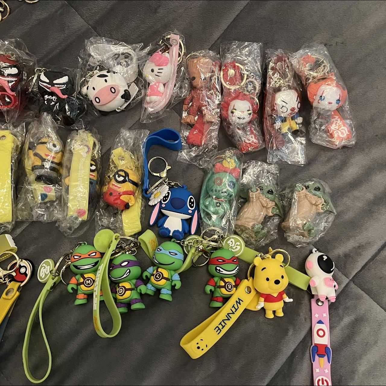 HUGE BUNDLE over 130 Character keychains.. 140... - Depop