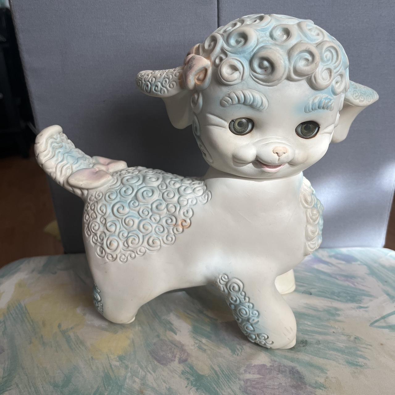 Vintage lamb toy- Edward Mobley squeak toy . Blink... - Depop