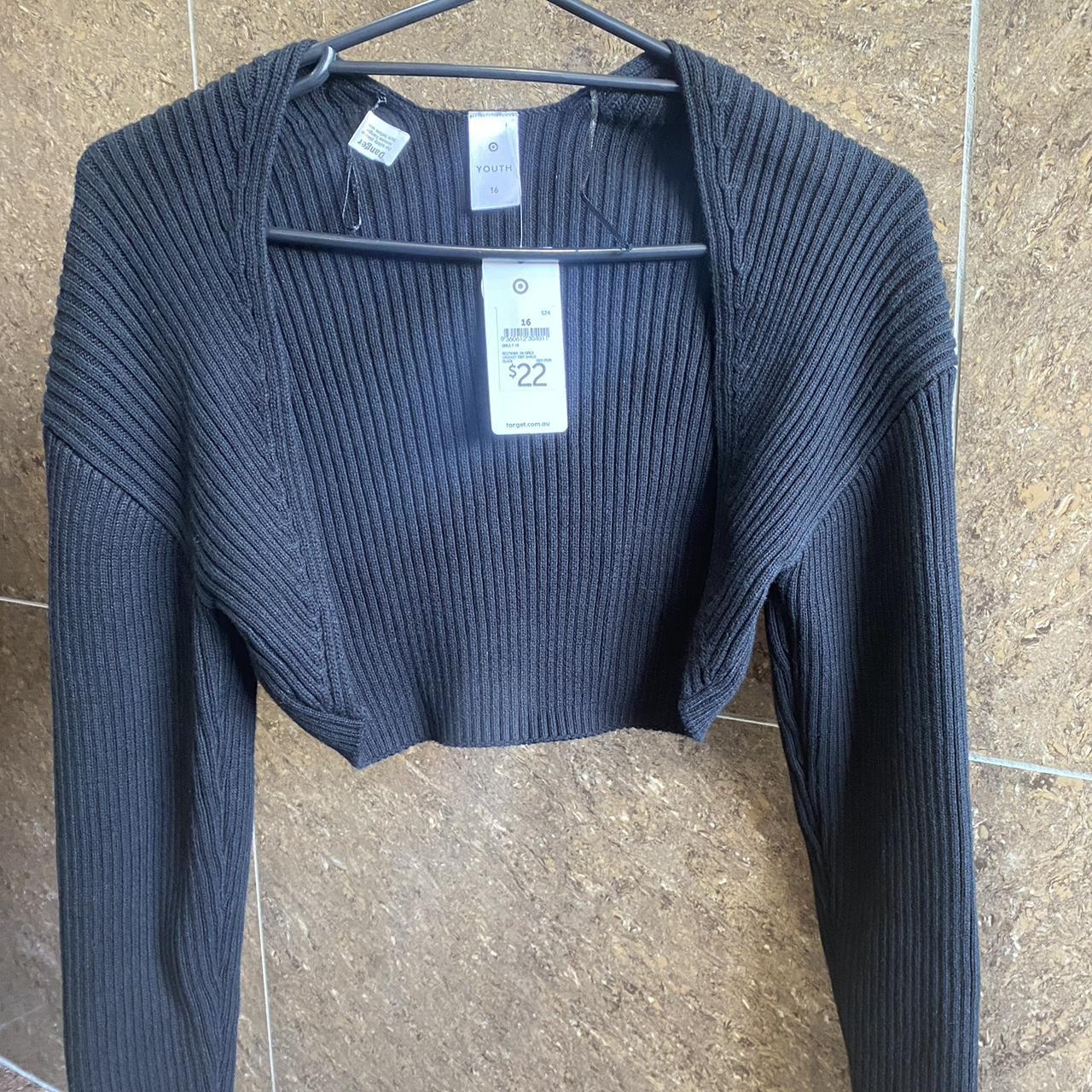 Target Crochet knit shrug NEW Never wore... - Depop