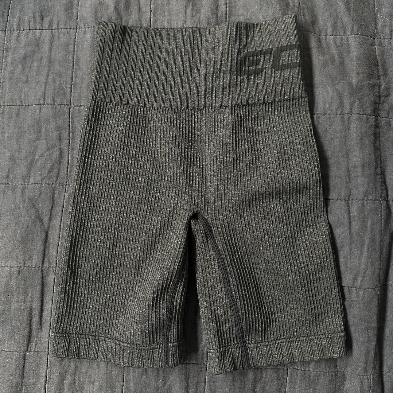 Charcoal ECHT Bike Shorts - worn a couple times -... - Depop