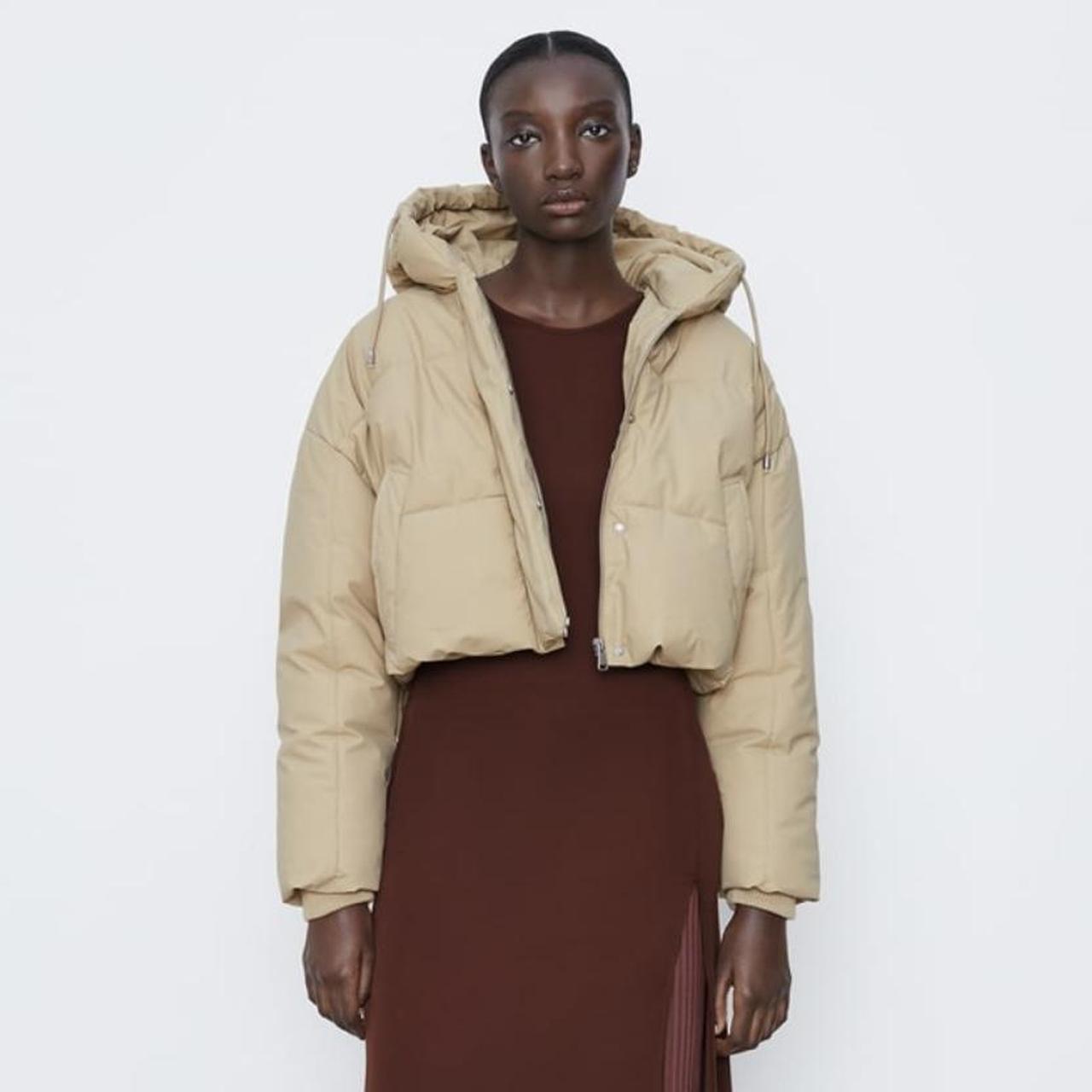 Zara Women's Tan Jacket | Depop