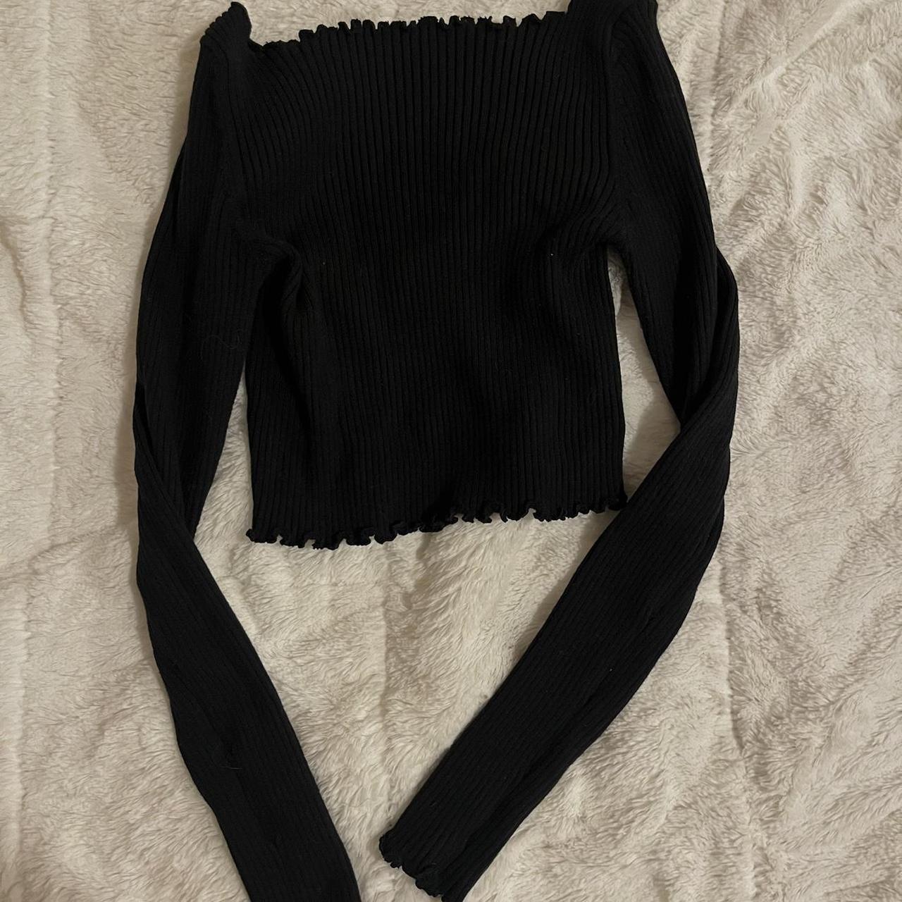 black american eagle lettuce wide neck - Depop