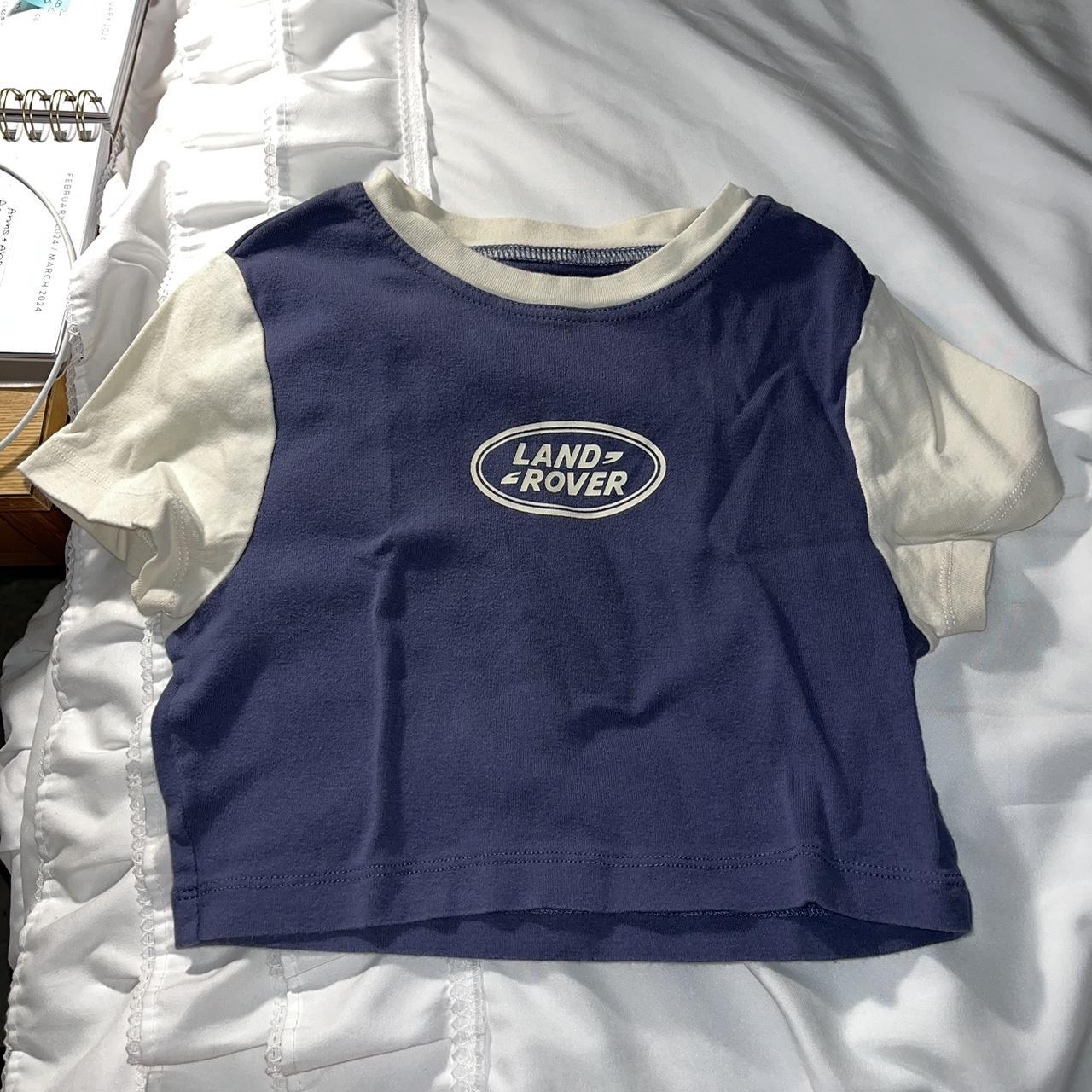 land rover cropped baby tee🤩 size:xs #pacsun #babytee - Depop