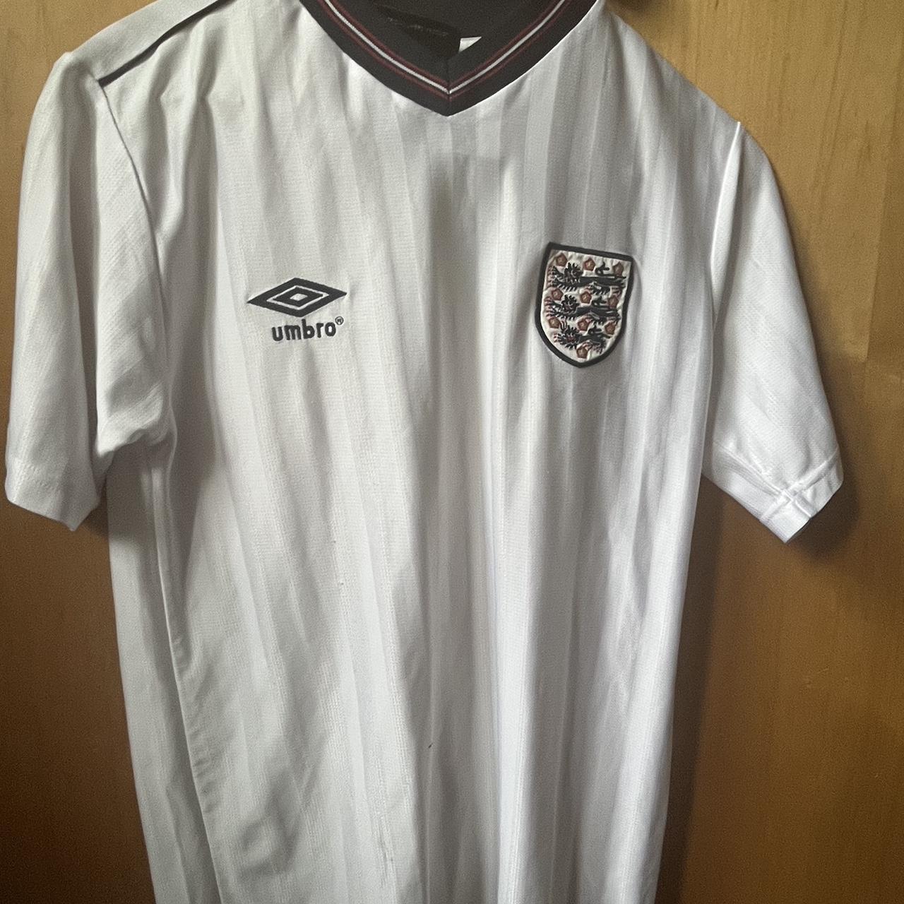 England 1986 shirt from Umbro. Great quality and... - Depop