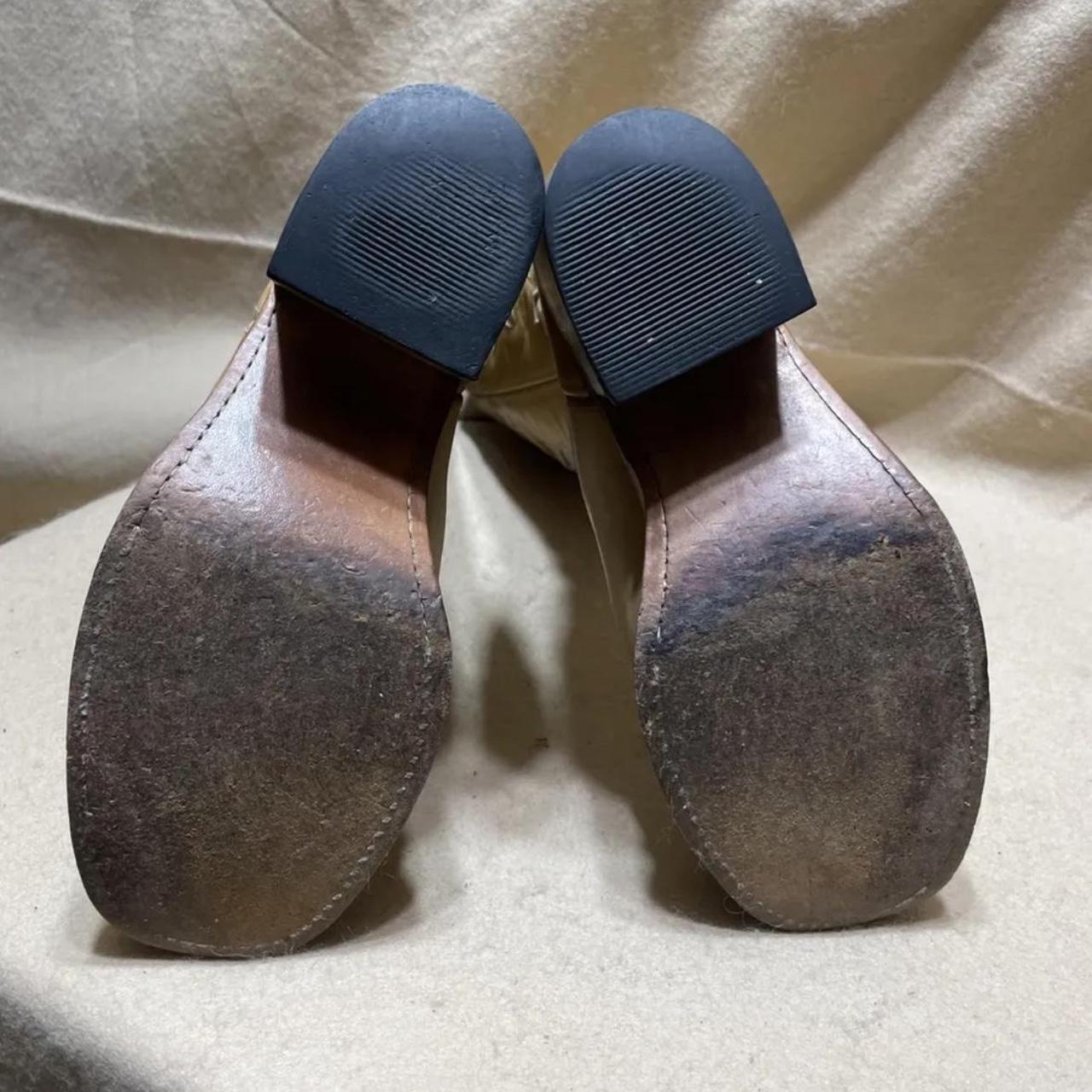 Judy Rothschild R soles Floral leather campus boots... | Depop