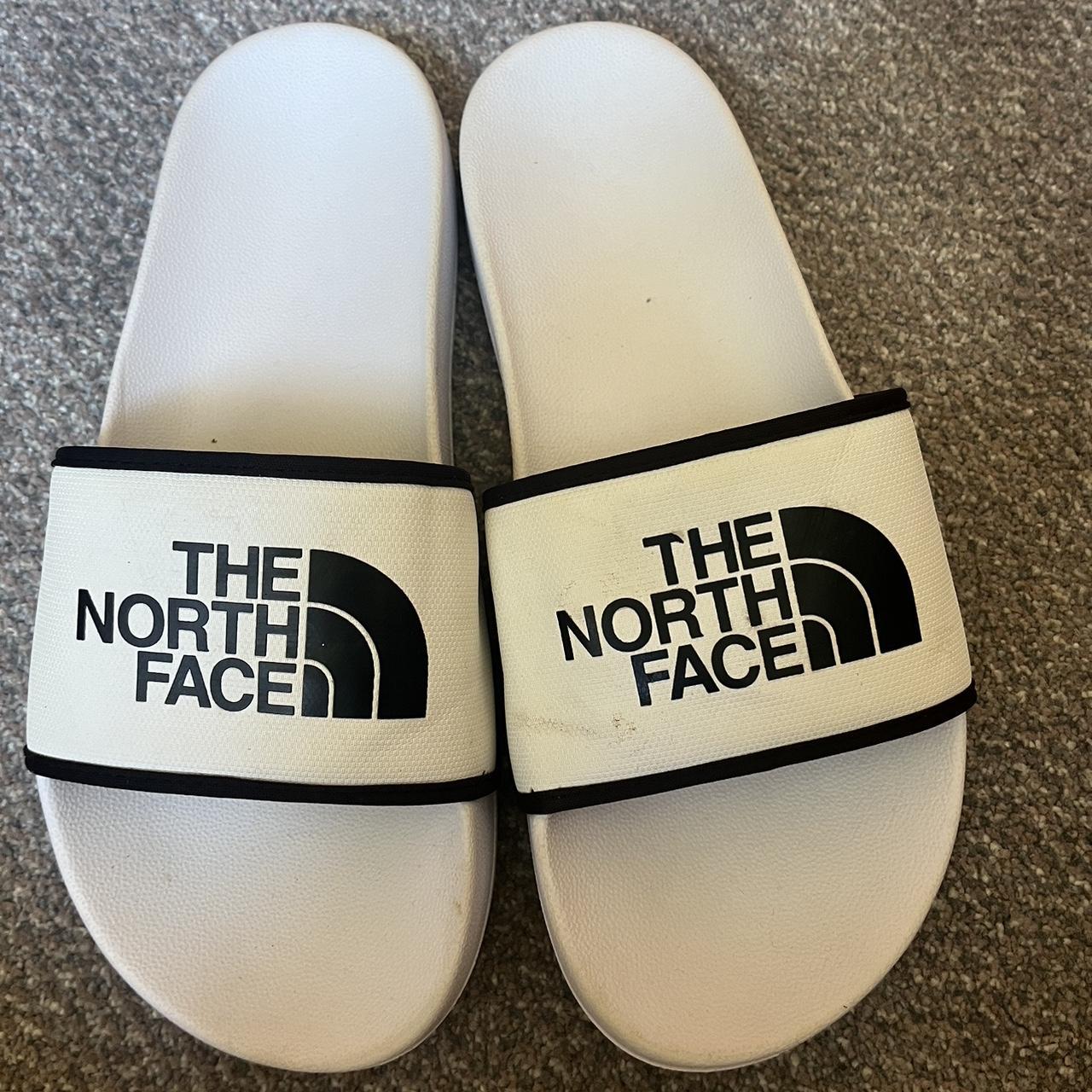 North face sliders Worn hand full of times Perfect... - Depop