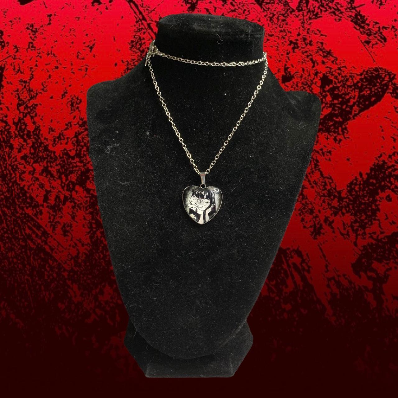 Junji ito tomie split face pendant FREE SHIPPING... - Depop