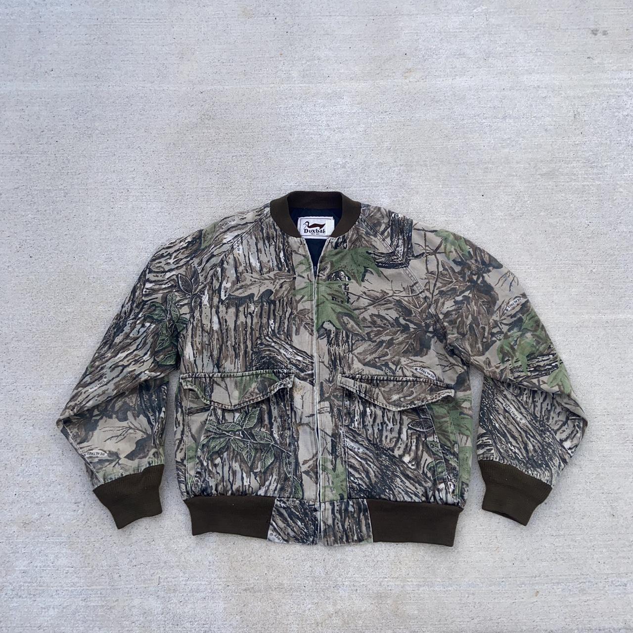 Realtree Men's Green and Brown Jacket | Depop