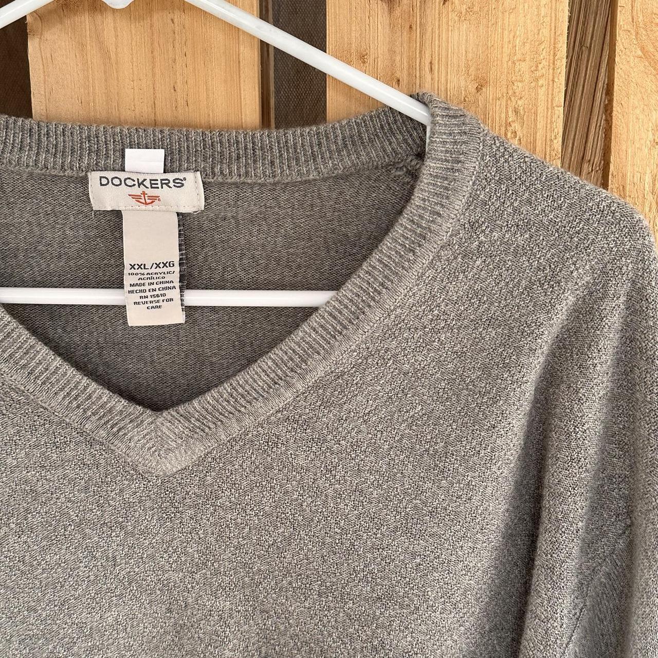 Light weight grey dockers sweater - Depop