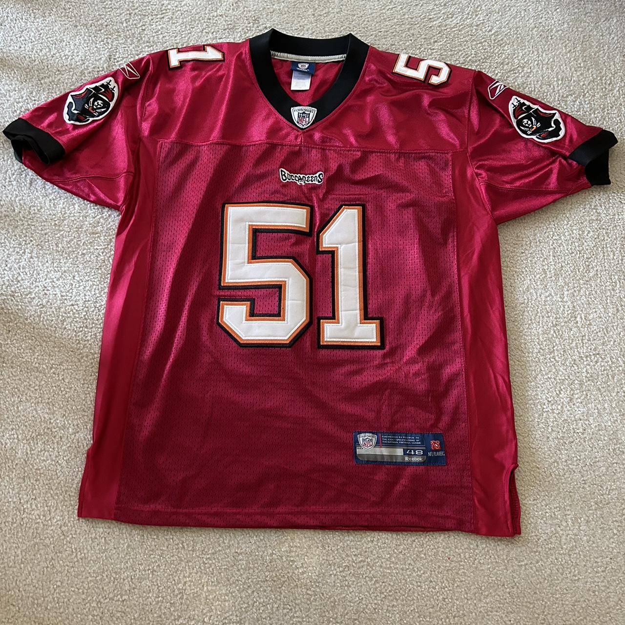 Tampa Bay Buccaneers Reebok red stitched jersey... - Depop