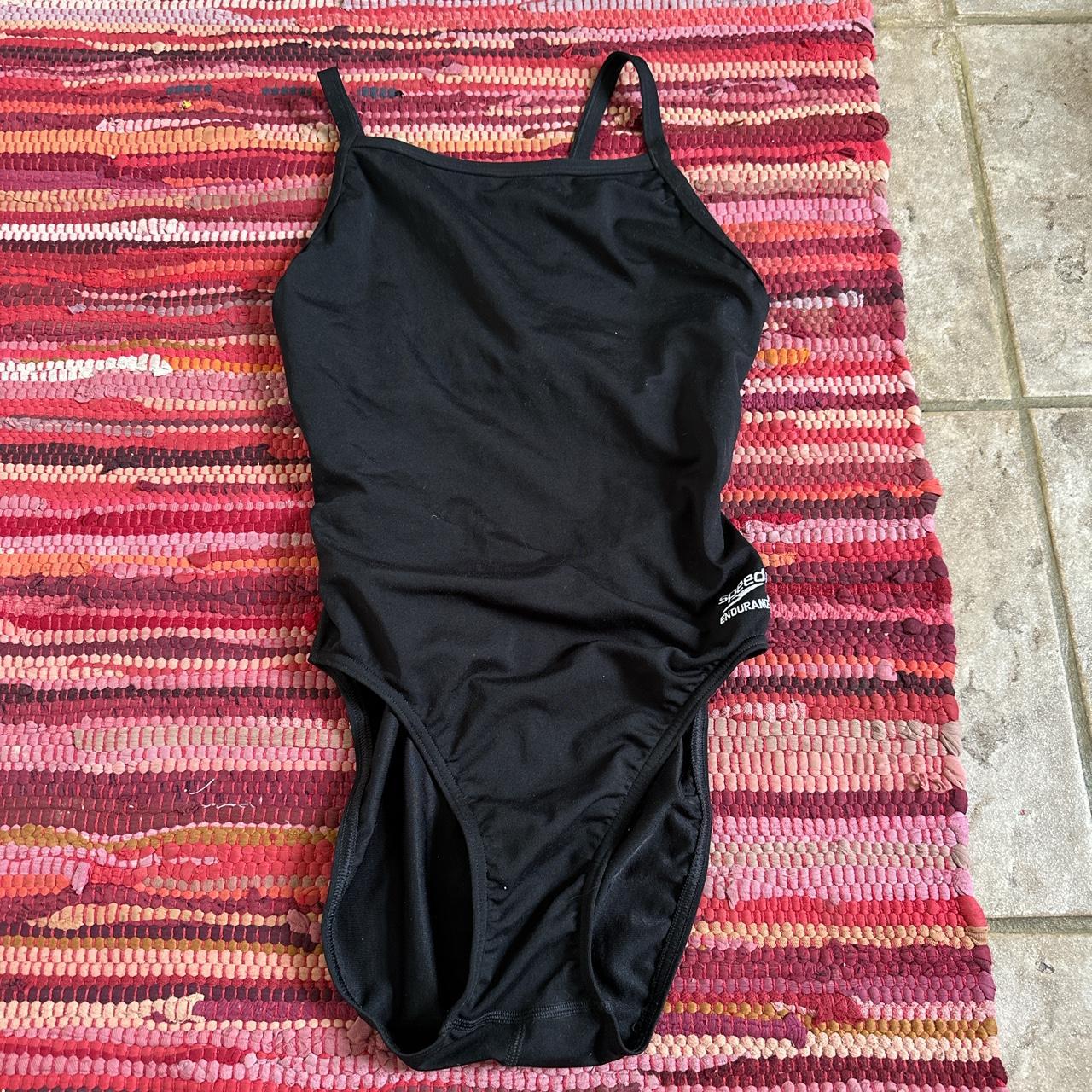 Speedo Women's Black Swimsuit-one-piece | Depop