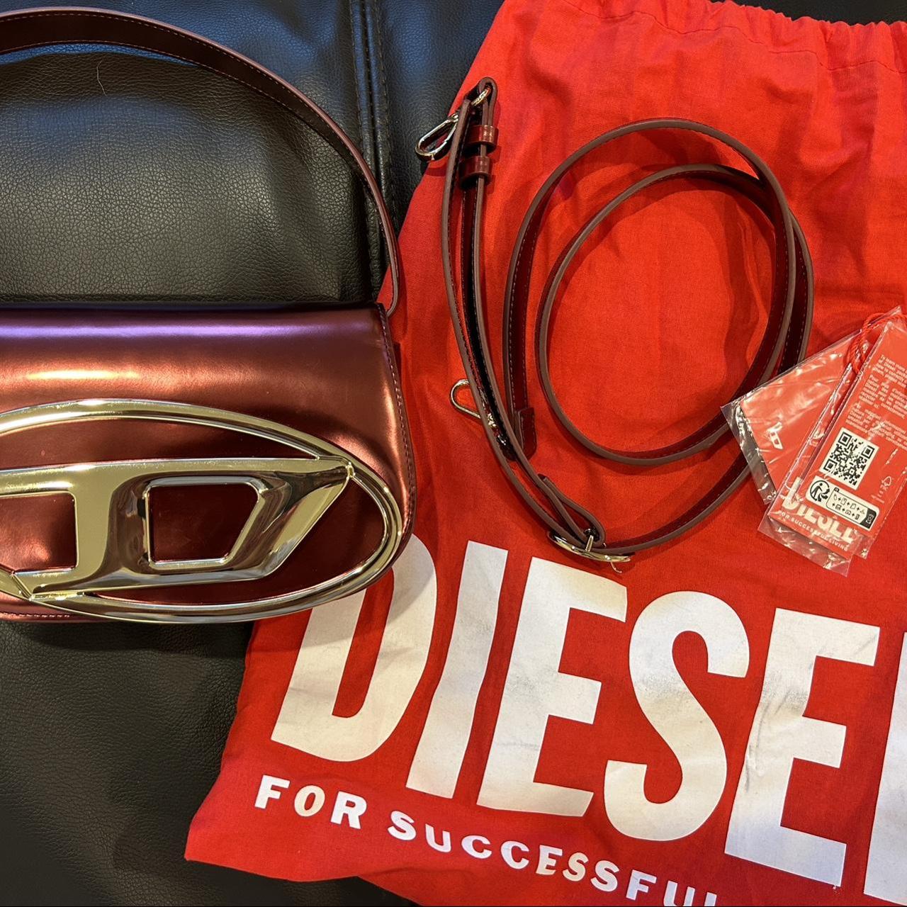 LIMITED EDITION red & gold Diesel 1DR shoulder bag -... - Depop