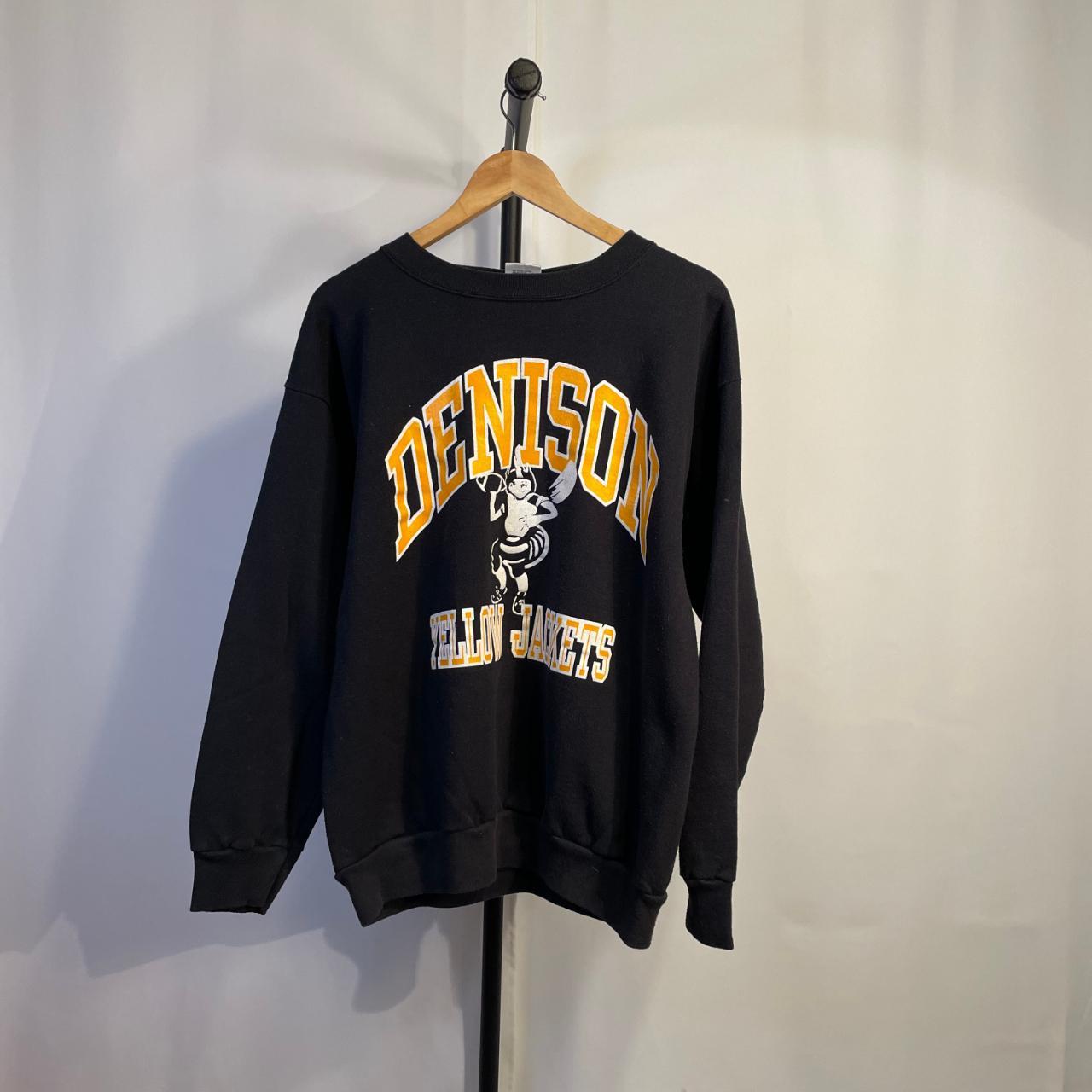 Vintage Denison Yellow Jackets crewneck... - Depop