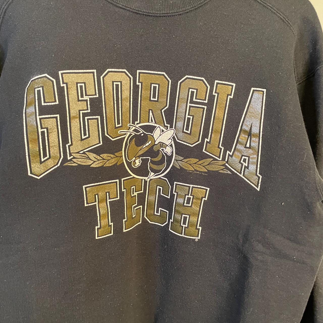 Vintage Georgia Tech Yellow Jackets 1991 Crewneck... - Depop