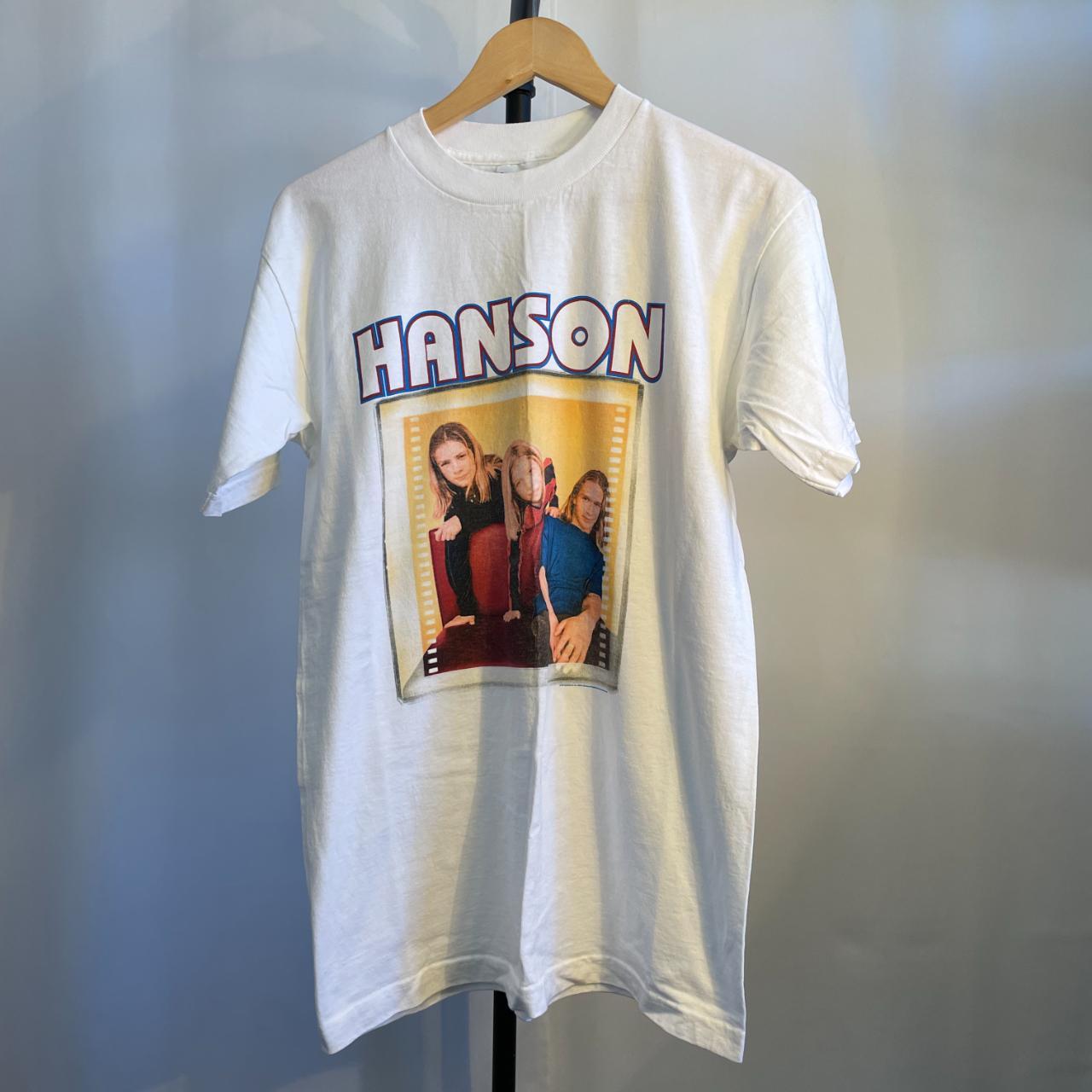 Vintage 1997 Hanson Band T-Shirt Medium 20x28 Made... - Depop