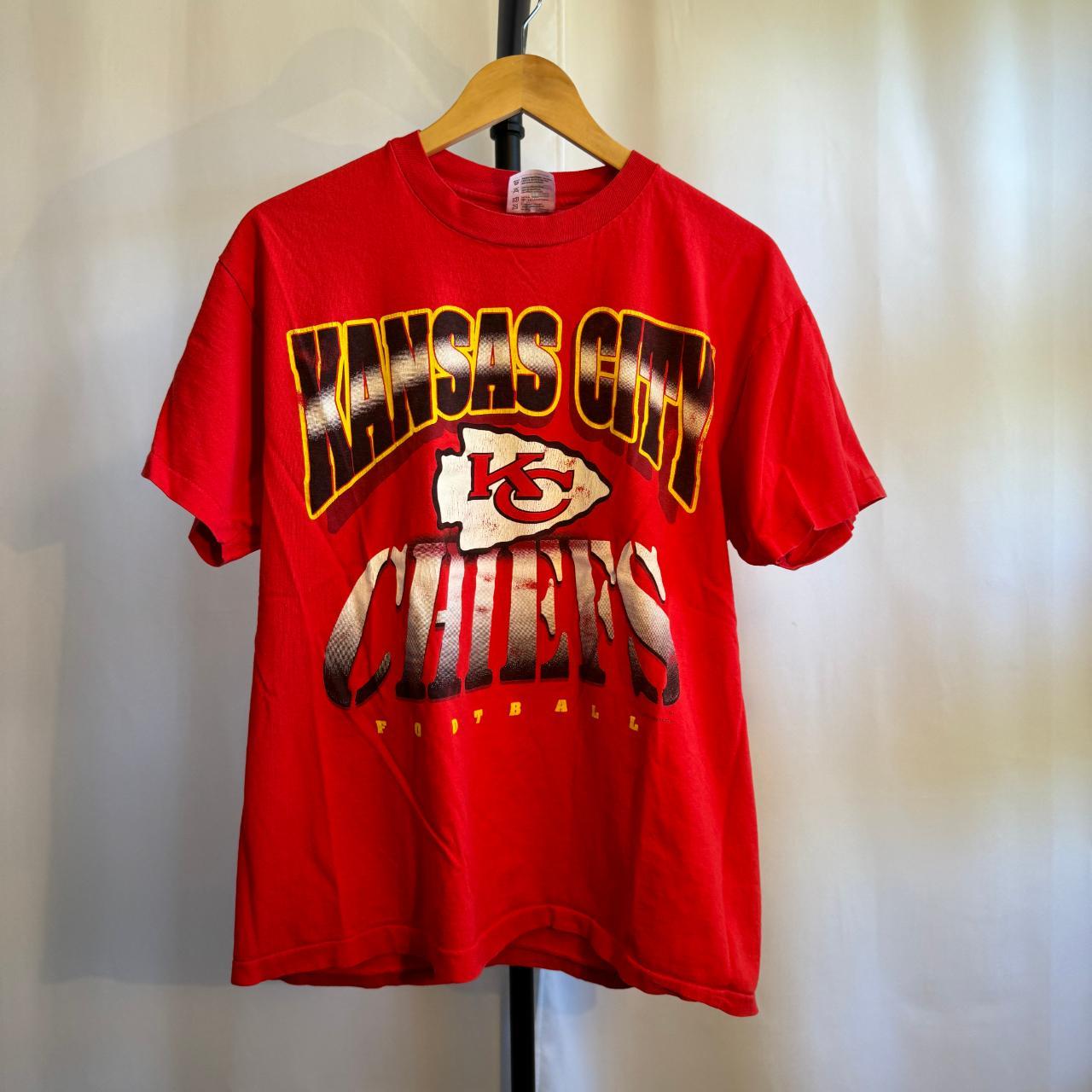 Vintage 1995 Kansas City Chiefs T-Shirt Large... - Depop