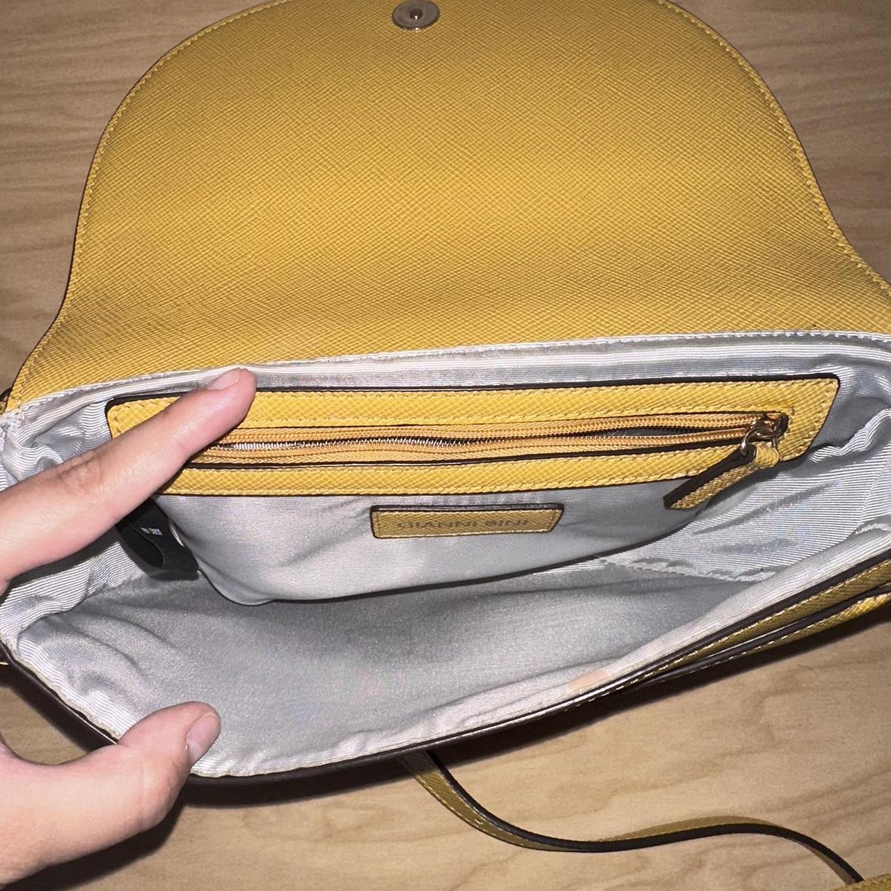 Gianni Bini Yellow crossbody bag with adjustable... - Depop