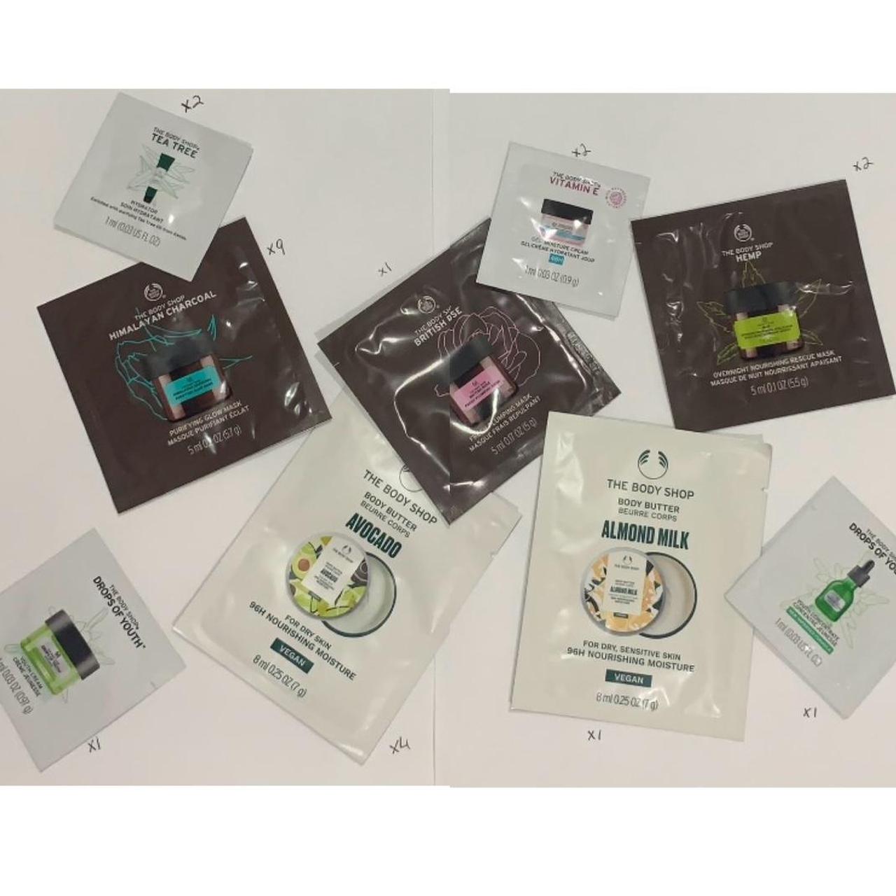 (Skincare) Face masks and samples from The Body Shop. - Depop