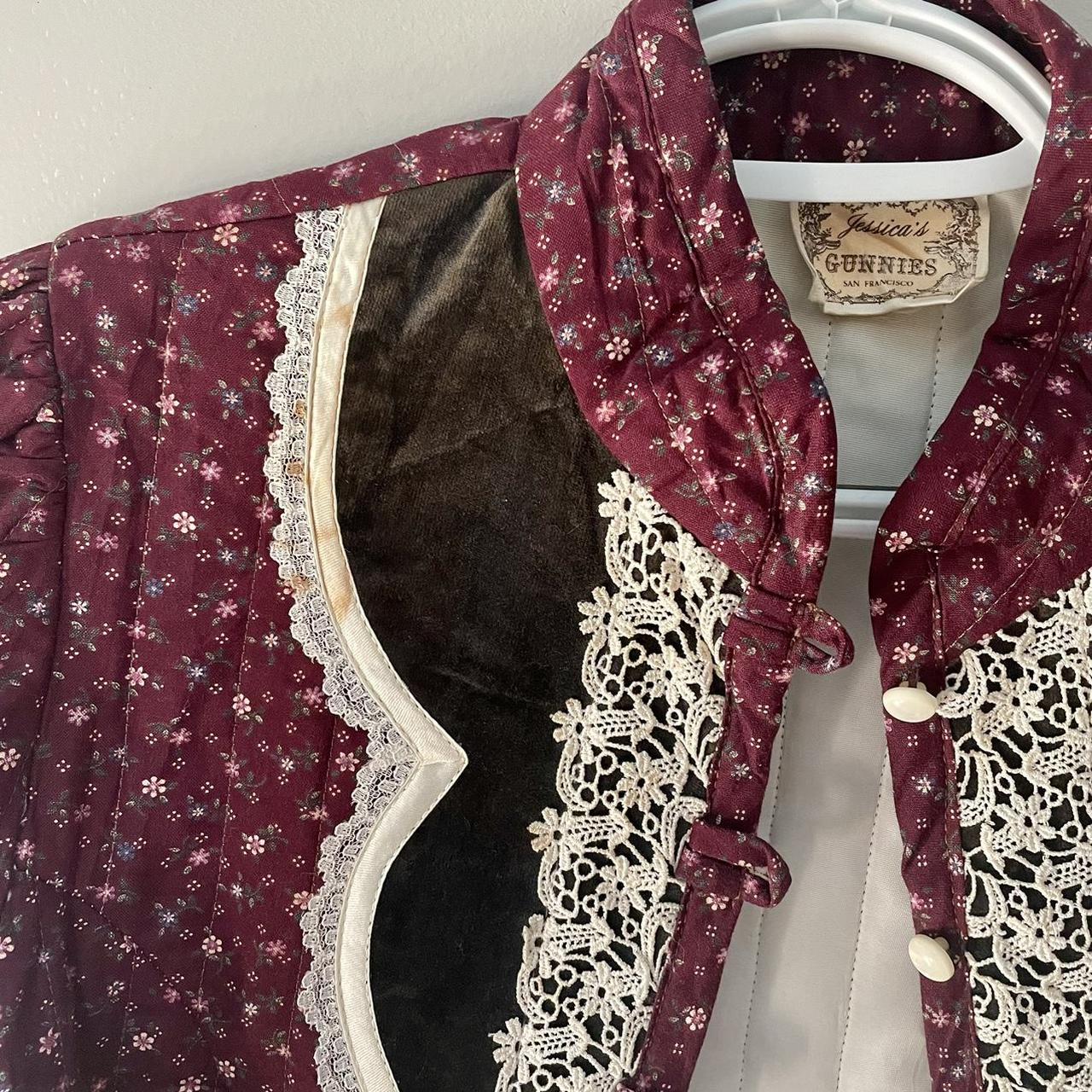 Vintage Gunne Sax quilted bed coat! Originally $100,... - Depop