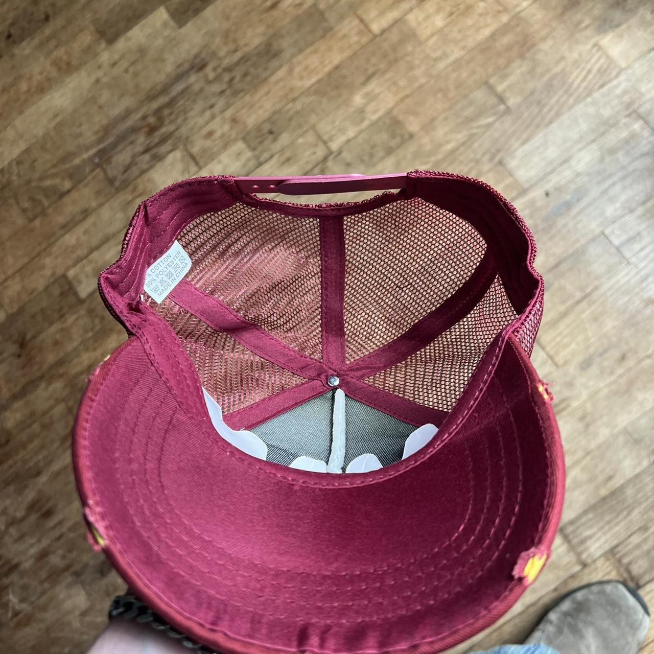 Y2k vintage style red trucker hat super sick retro... - Depop