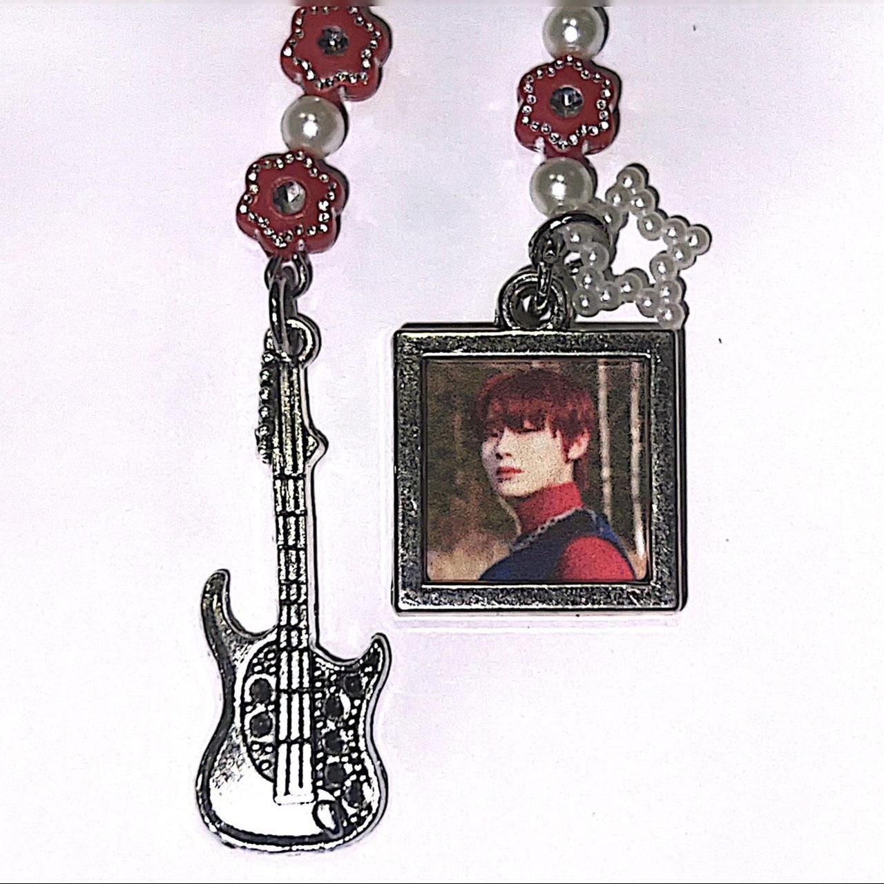 Sunoo Red Guitar keychain 🎸 13cm -Can request to... - Depop