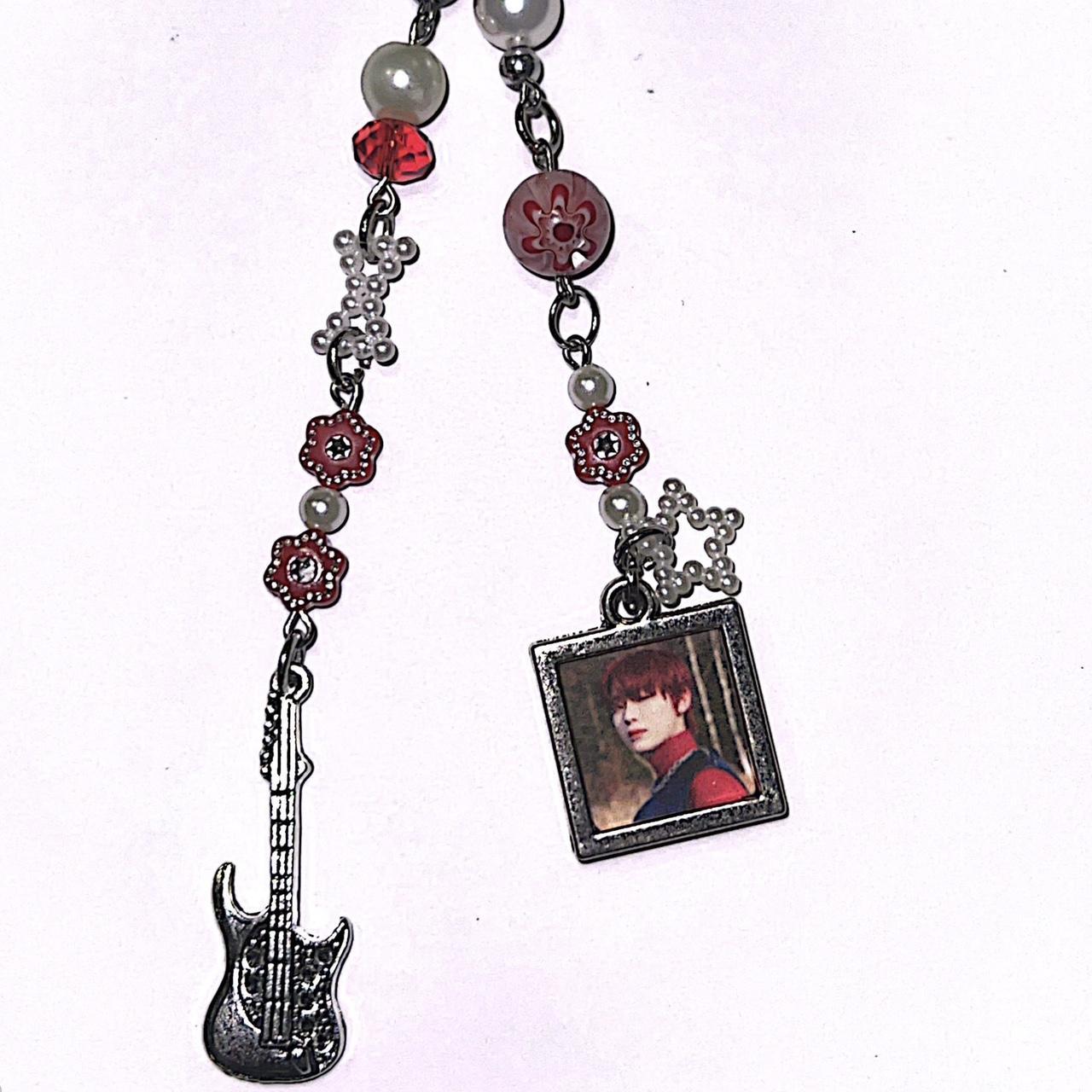 Sunoo Red Guitar keychain 🎸 13cm -Can request to... - Depop