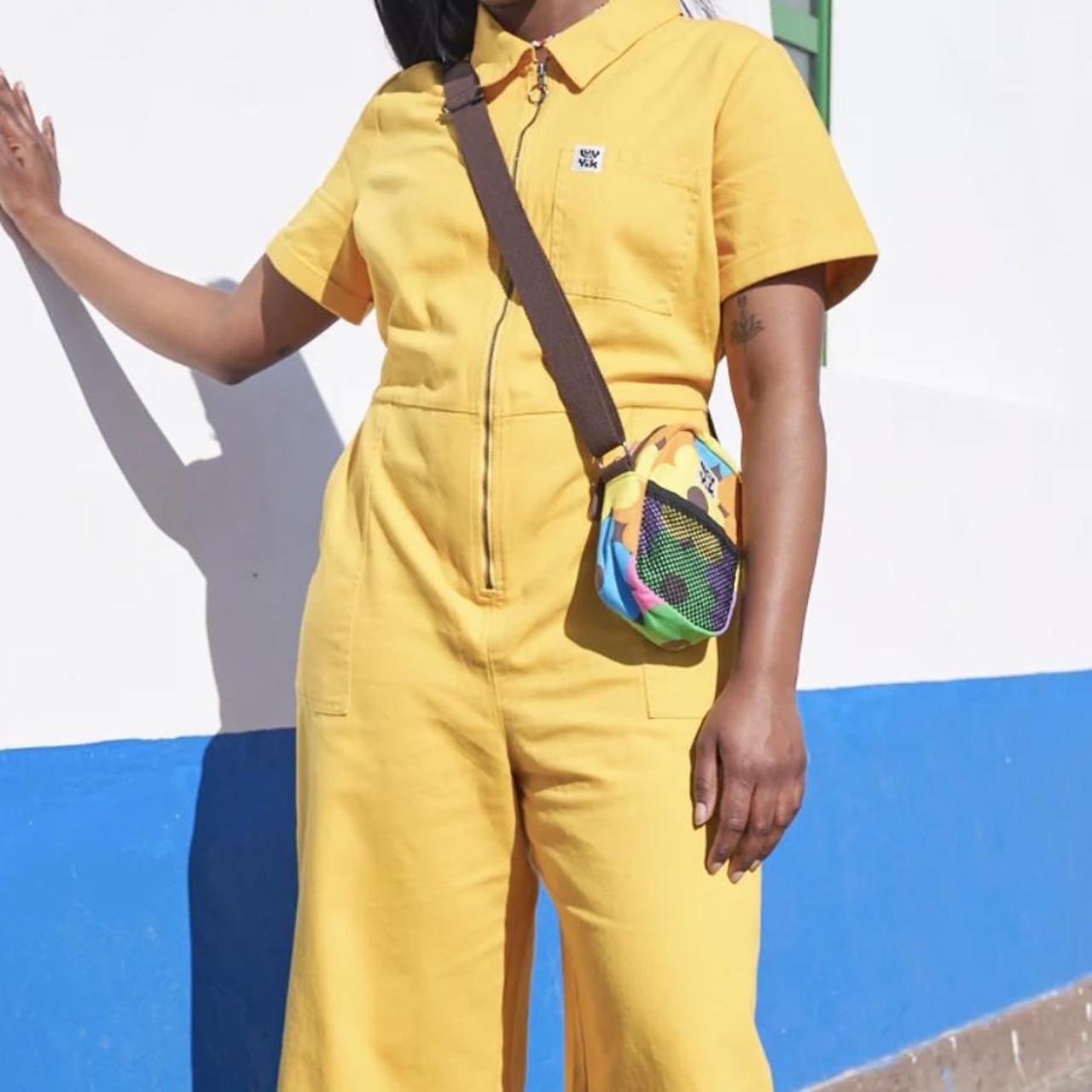 Lucy & Yak bright yellow boiler suit - size US4/UK8.... - Depop