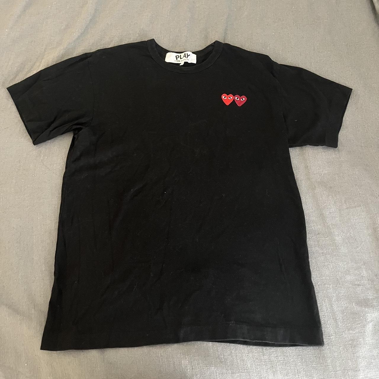 Vintage black CDG play shirt. Size L. Fits more... - Depop