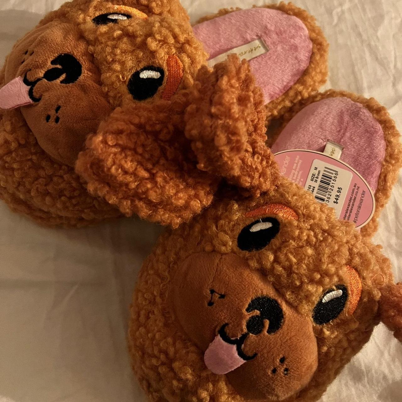 Peter Alexander - Fluffy dog slippers Brand new... | Depop