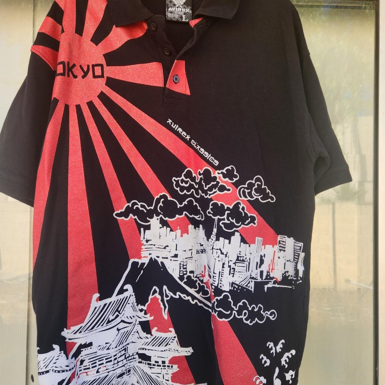 Really cool y2k avirex tokyo polo shirt. Has that... - Depop