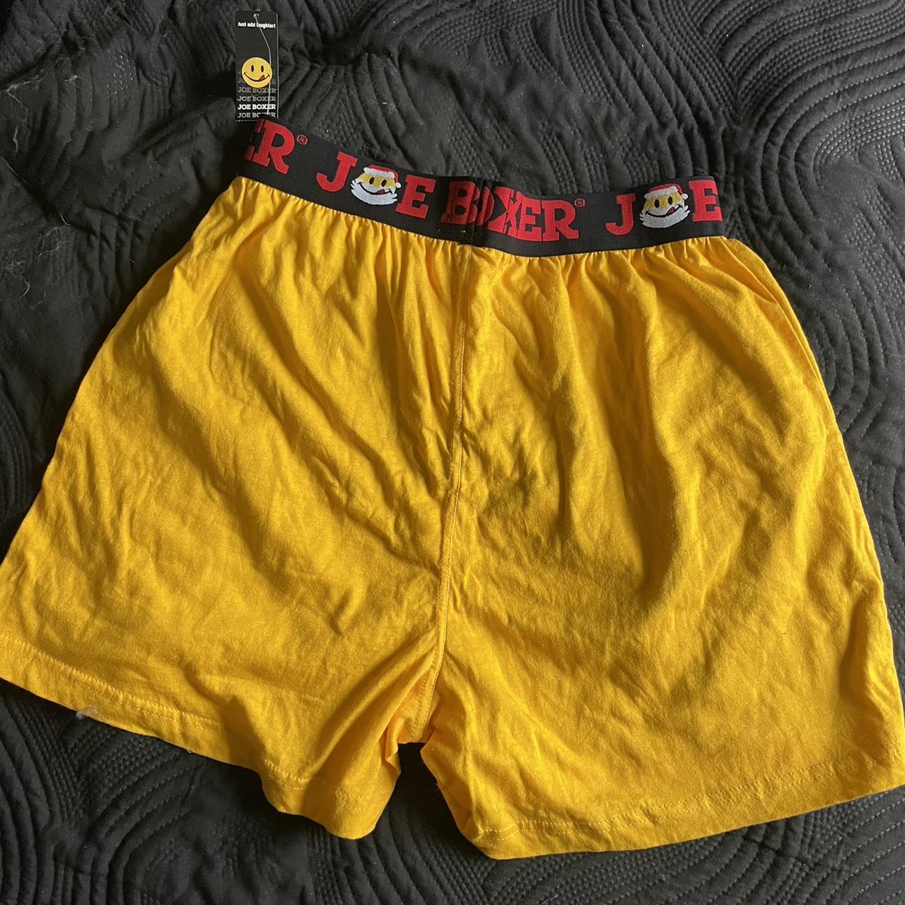 “Men’s” medium joe boxer smiley face Santa boxers/... - Depop