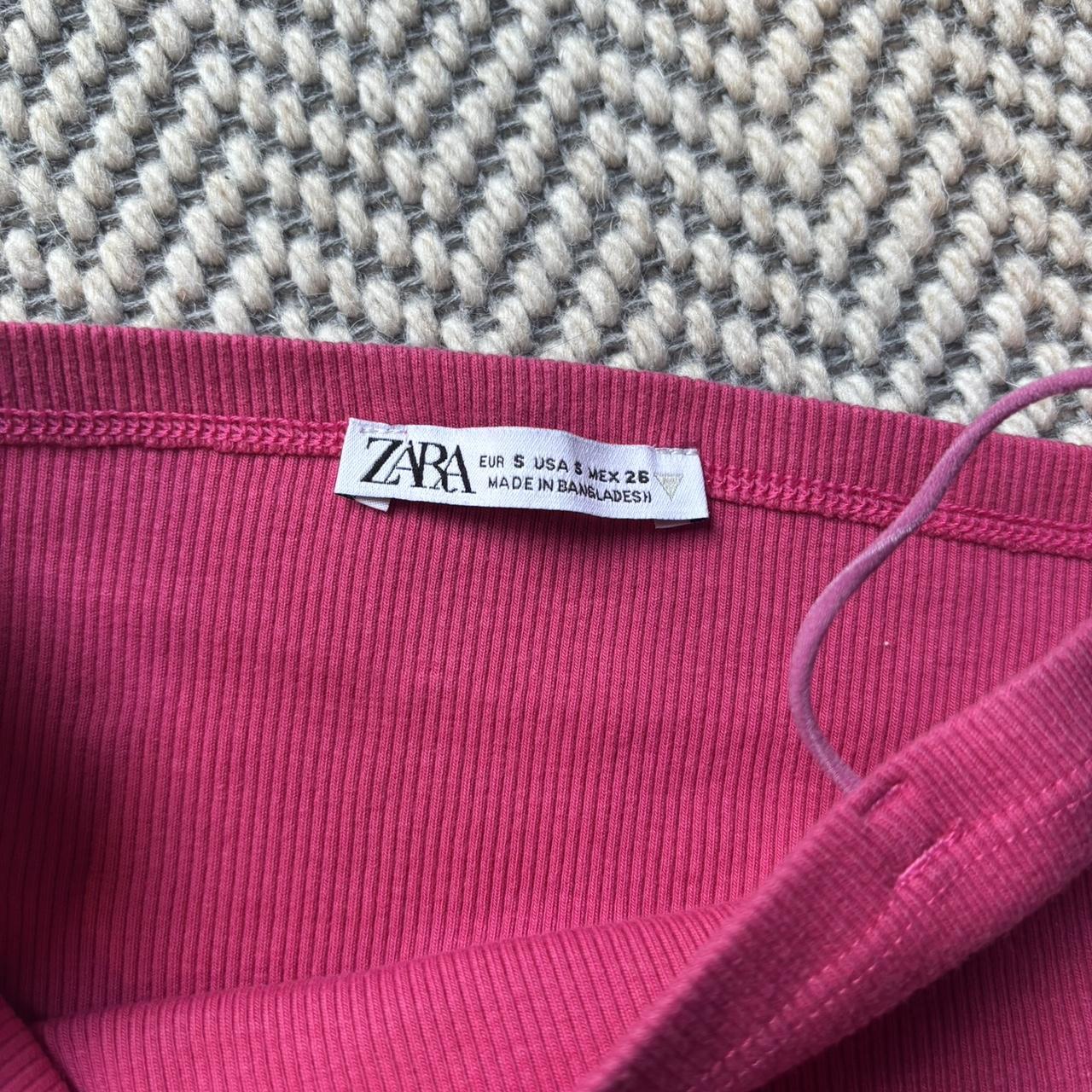Most perfect bright pink Zara ribbed tank top Goes... | Depop