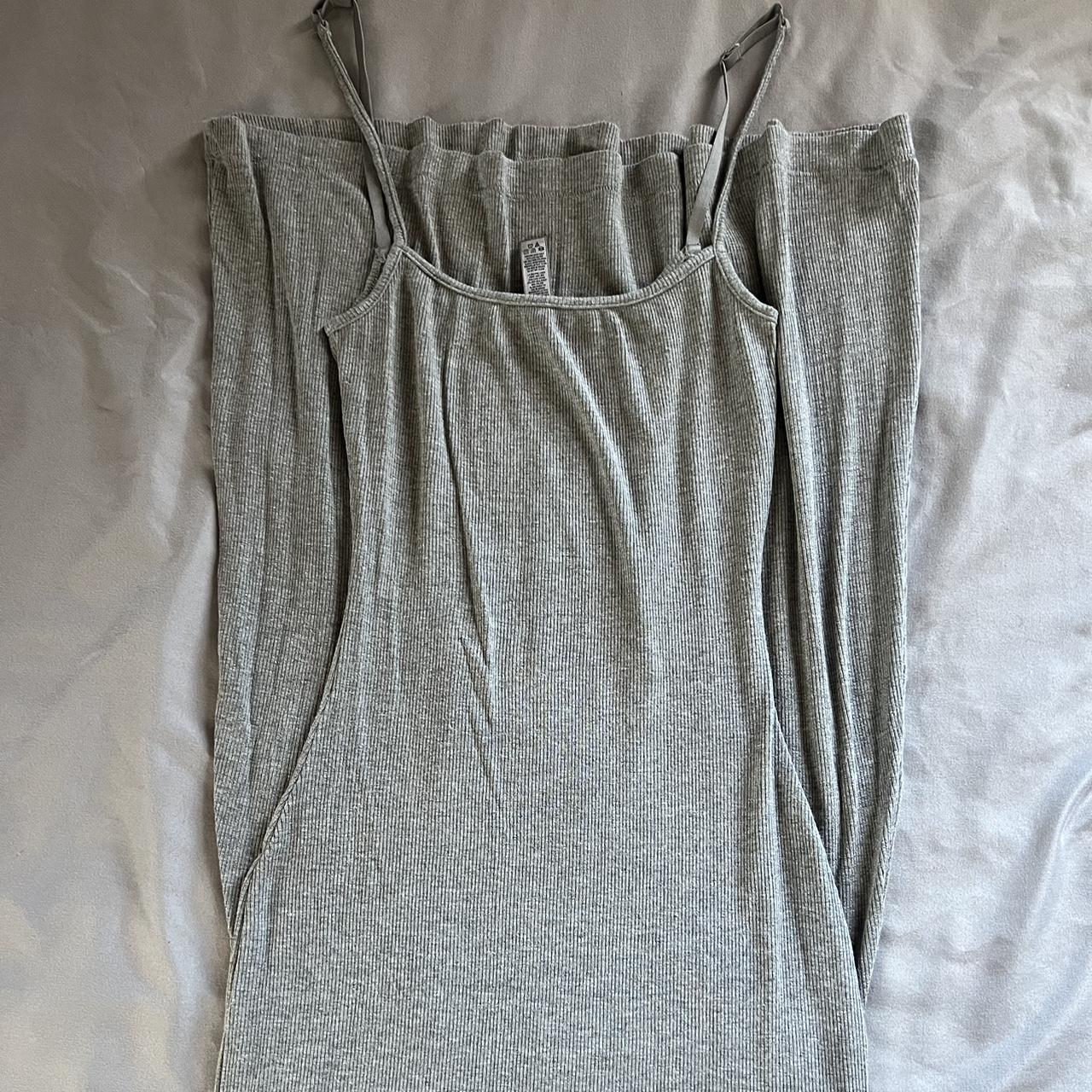 SKIMS Virual Dress (Gray) WORN ONCE Size: Medium - Depop