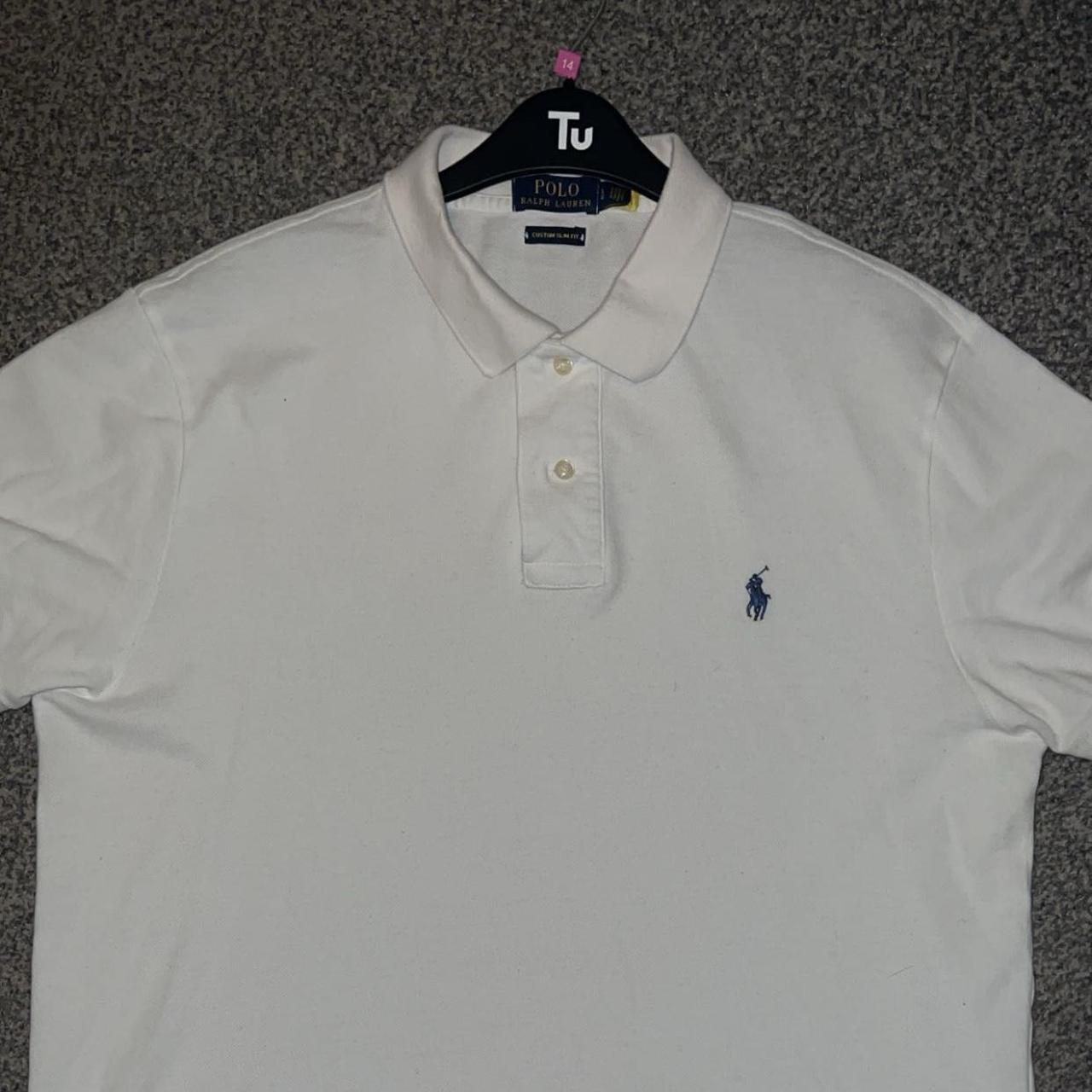 Ralph Lauren White Polo Large Good condition Worn a... | Depop