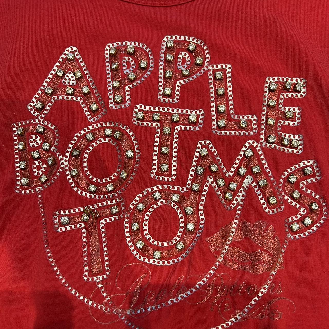 Red apple bottom t shirt worn once, excellent... - Depop