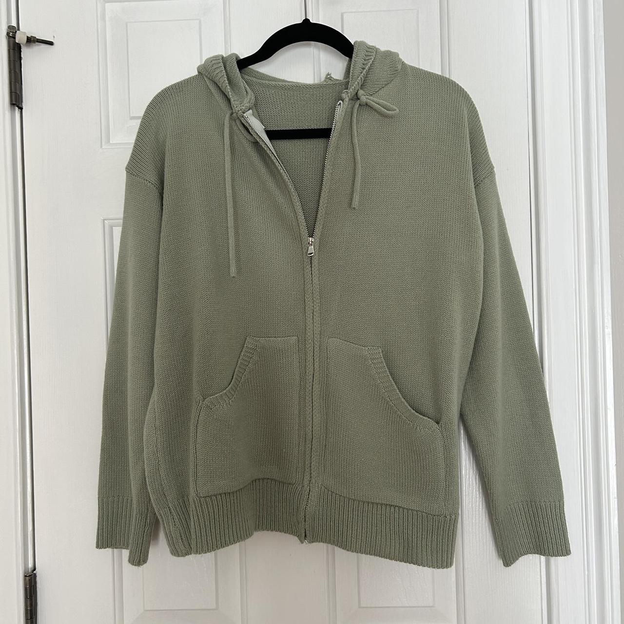 yesstyle lightweight knit jacket • size: small •... - Depop