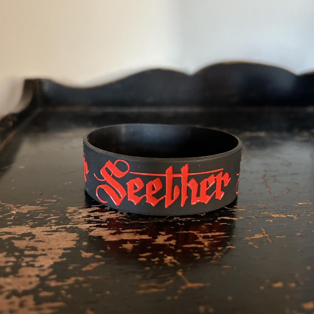 seether rubber bracelet #seether - Depop