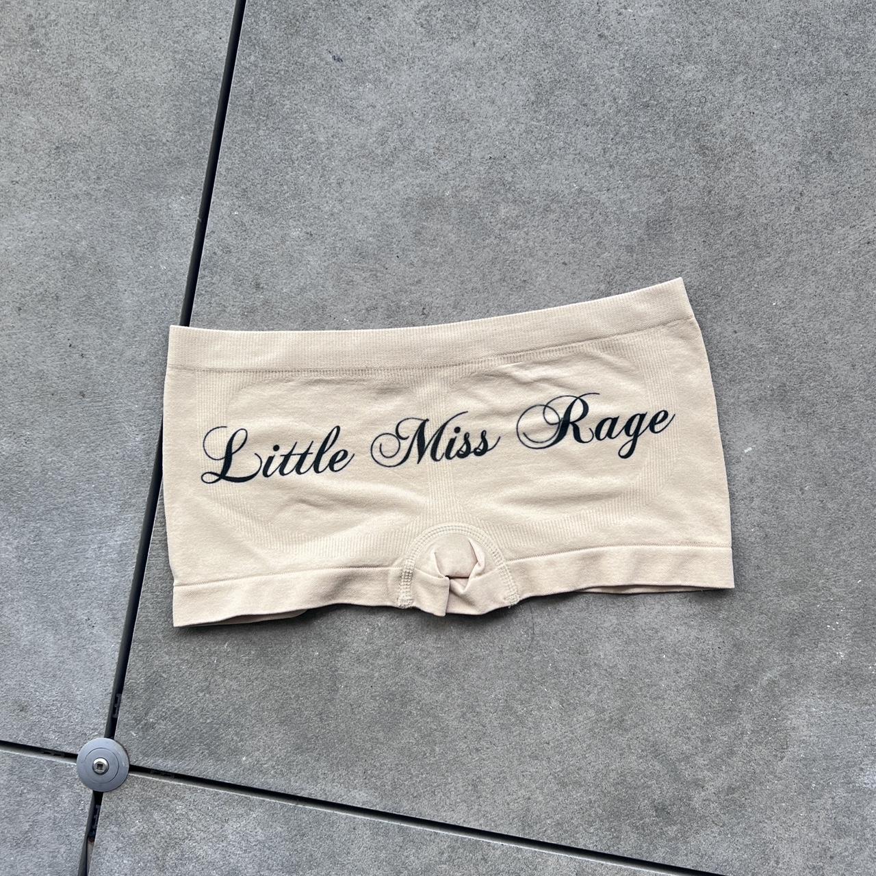 ‘little miss rage’ mini booty short. bow printed at... - Depop