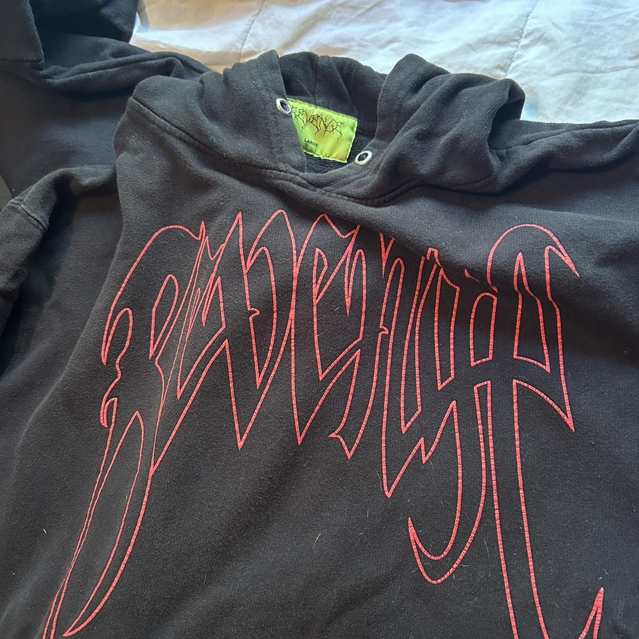 Revenge Red Water hoodie Size Large #Revenge #archive - Depop