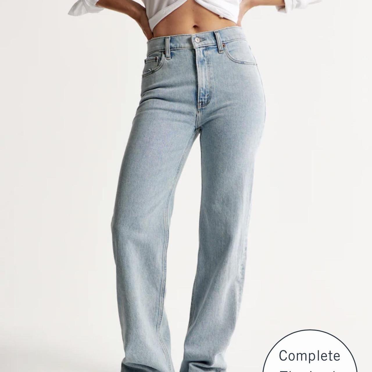 BRAND NEW A&F High-rise 90s relaxed fit jeans... - Depop