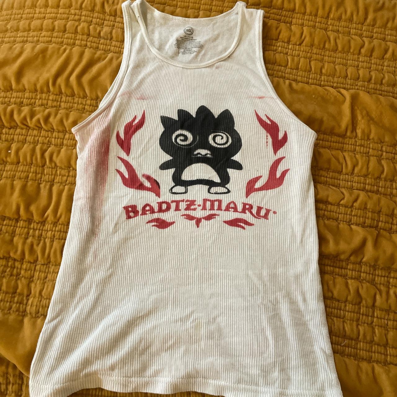 Badtz maru Y2K hand painted tank top It’s a youth... - Depop