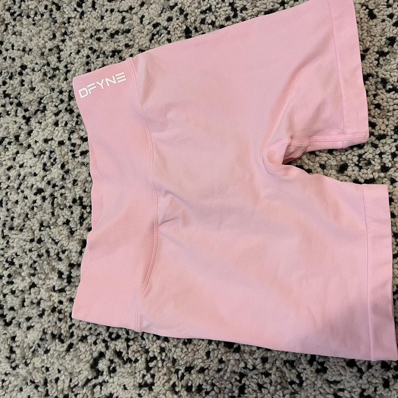 Dfyne Pink gym shorts Size small Never worn Bought... - Depop